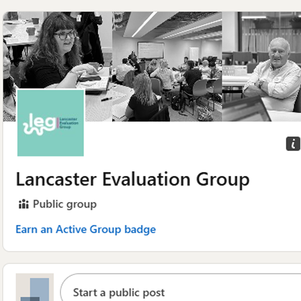New LinkedIn Group – Lancaster Evaluation Group